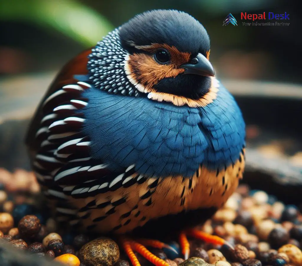 Bird Photo - Asian Blue Quail-10200 | Nepal Desk